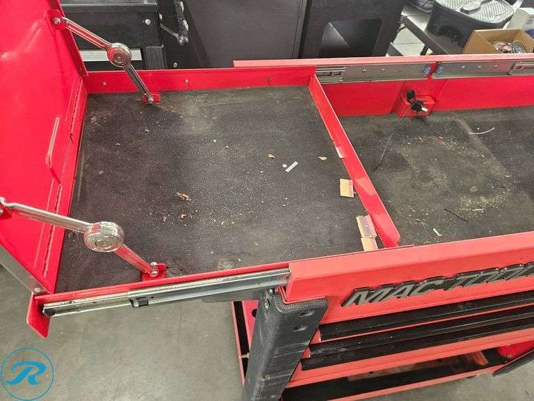 Mac Tools Rolling Tool Cart with Four Drawers and Sliding Top - Roller ...