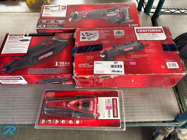 Craftsman Cordless Tools Set Including Rotary Tool, Reciprocating Saw ...