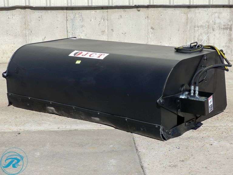 New JCT Hydraulic Box Broom Sweeper Attachment To Fit Skid Steer Loader ...