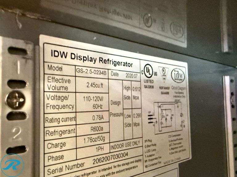 IDW GS-2.5-0234B Mini Fridge - Roller Auctions