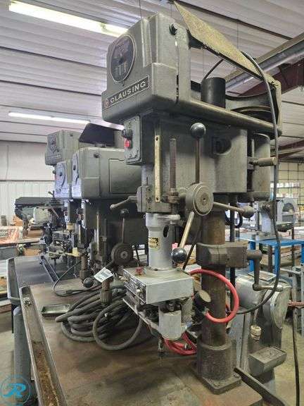 Clausing Multi-Head Drill Presses with Mounted Table (4 Units) - Roller ...