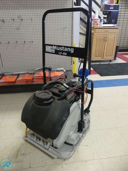 New Mustang LF-88 Plate Compactor, Gas - Roller Auctions