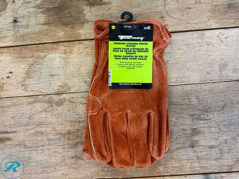Box of (60) Pairs of Forney Cowhide Fencer Gloves, 2XL, Premium ...