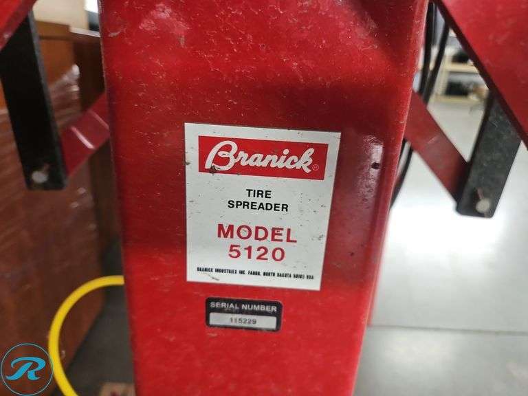 Branick 5120 Tire Spreader Repair Stand - Roller Auctions