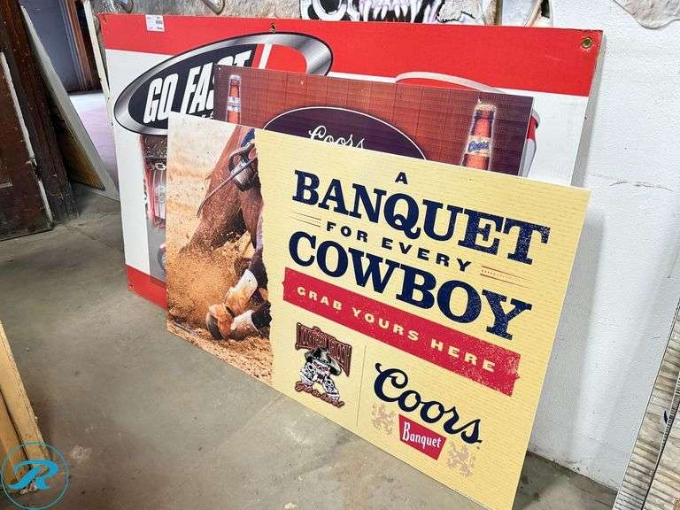 (3) Branded Signs - Roller Auctions