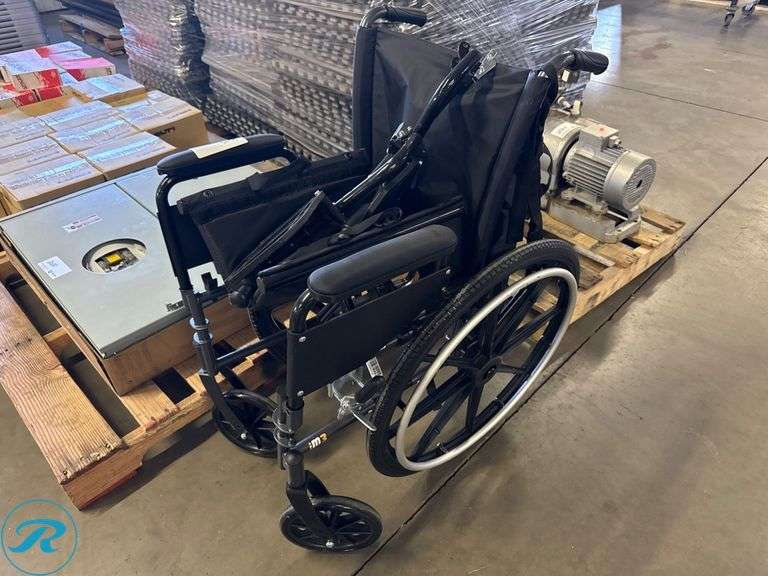 Drive Manual Wheelchair with Black Frame, Folding Design - Roller Auctions