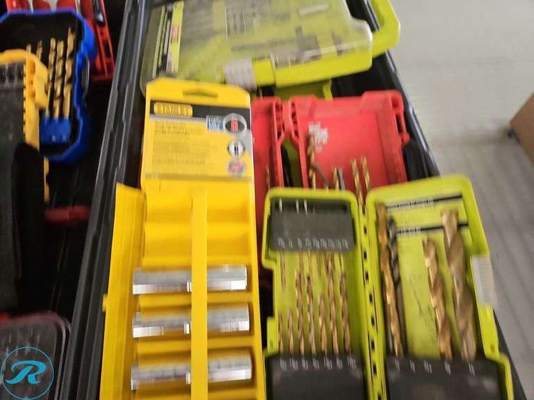 (2) Trays of Drill Bit/Driver Sets and Socket Set (Incomplete) - Roller Auctions