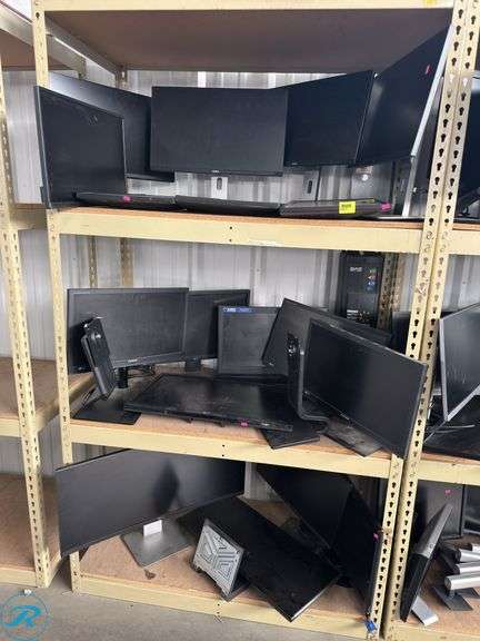 (3) Shelves of (17) Computer Monitors - Roller Auctions