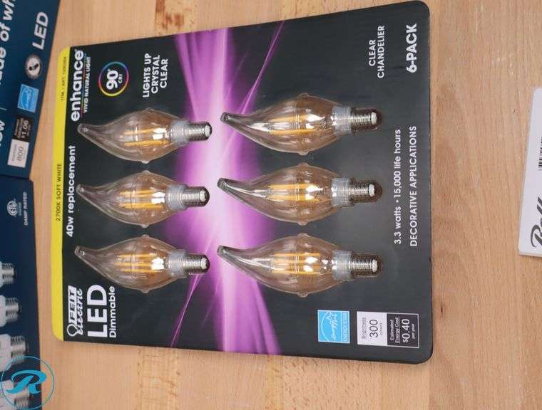 (22) Assorted Replacement LED Light Bulbs, Feit Electric - New/Like New ...