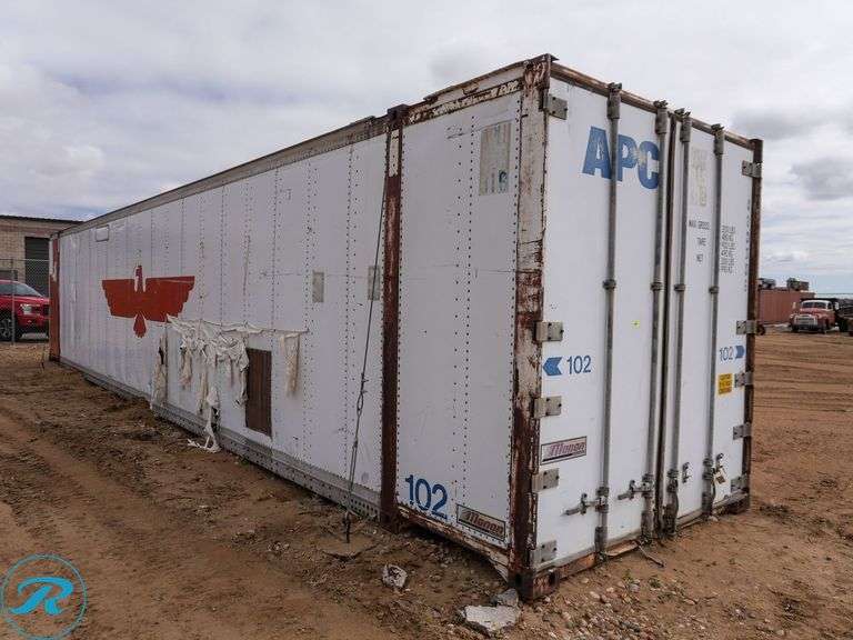 48' Storage Container, 102" Wide x 9'6" Tall, Swing Doors - Roller Auctions