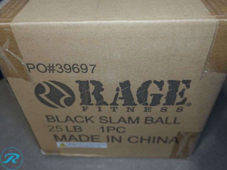 (4) Rage Fitness 25 LB Slam Balls - Roller Auctions