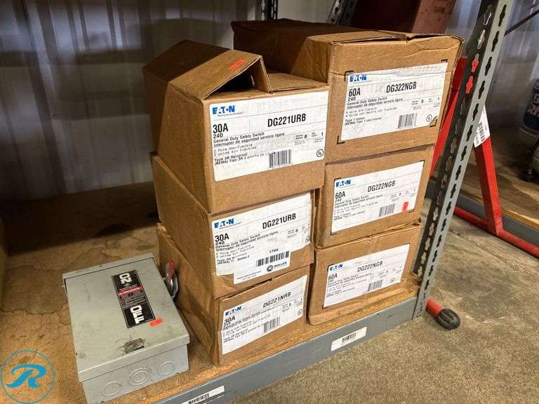 (6) Eaton DG221URB and DG322NGB General Duty Safety Switches, 30A and ...
