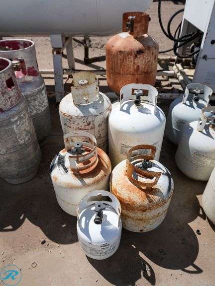 (7) Assorted Propane Bottles, Empty - Roller Auctions