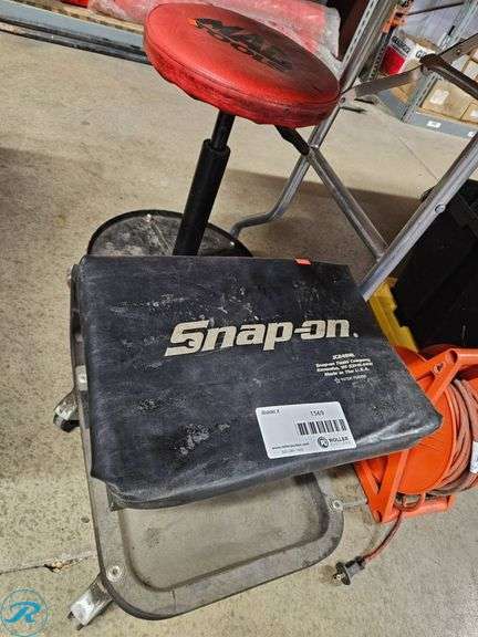 Snap-on Rolling Creeper Seat and MAC Tools Adjustable Rolling Stool ...