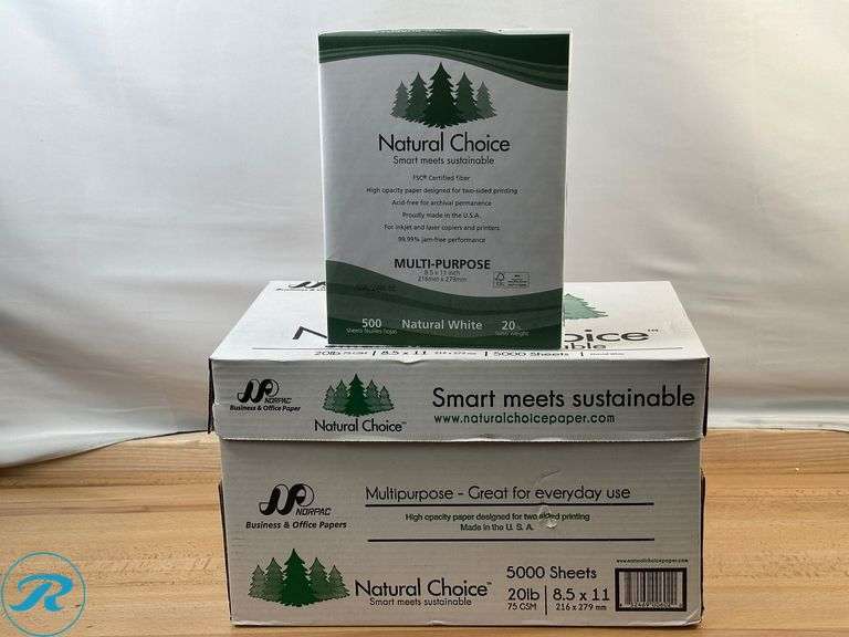 Natural Choice Multipurpose Office Paper, 500ct- New - Roller Auctions