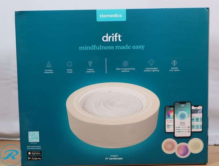 Homedics Drift 11" Sandscape, Cream - New - Roller Auctions