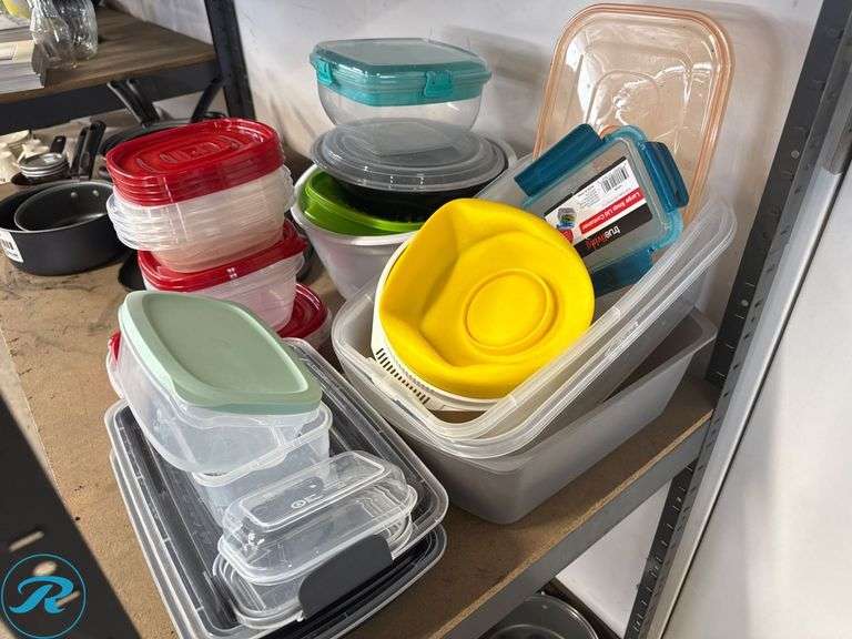 Assorted Food Storage Containers, Various Brands and Sizes - Roller ...