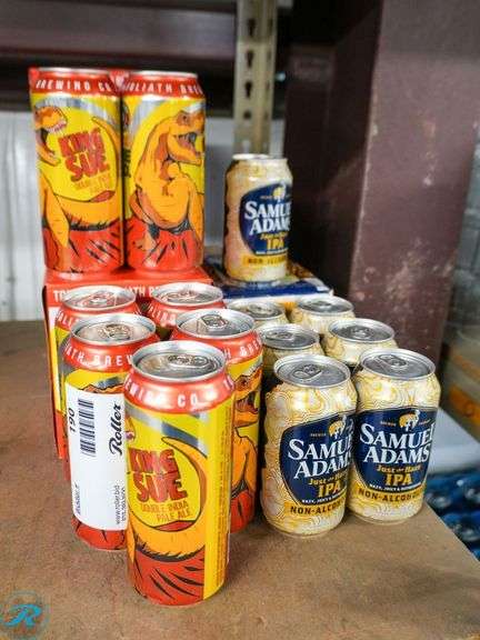 King Sue Double IPA and Samuel Adams Non-Alcoholic IPA - Roller Auctions