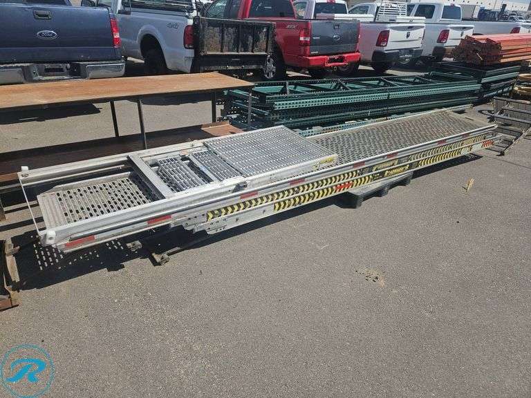 (3) 16′ Metal Loading Ramps with Grip Surface and Safety Markings ...