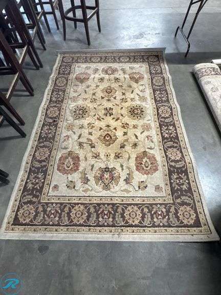 (3) Rolled Area Rugs with Patterned Designs - Roller Auctions