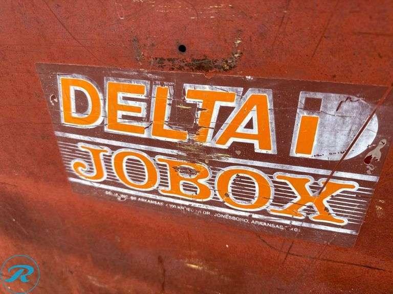 Delta Jobox Metal Storage Chest on Casters - Roller Auctions