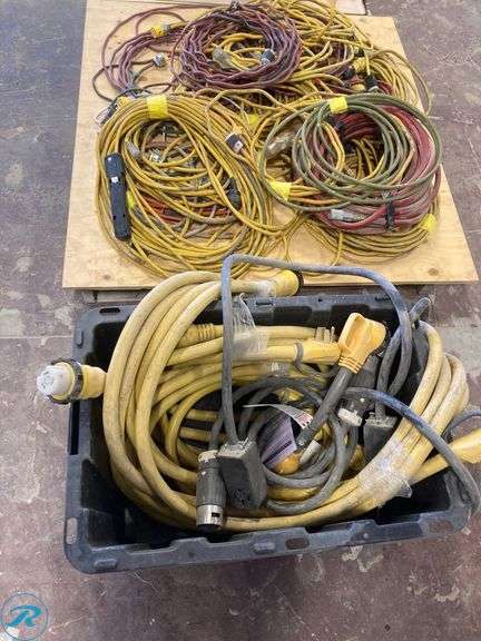 (12) Used- Assorted Electric Cables (Total of Approx. 12 items)(Used/See Photos) - Roller Auctions