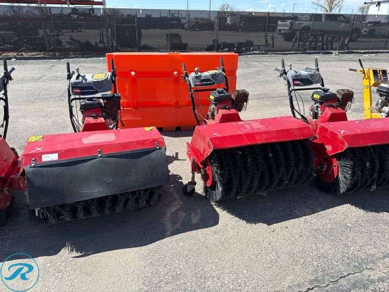 Group of Toro Power Broom Sweepers, Inoperable - Roller Auctions