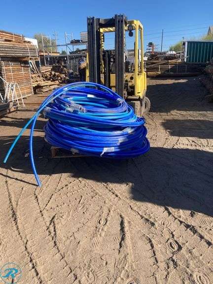 (1100 sq ft) Poly Pipe 1" CTS 250 PSI NSF Poly Pipe in Blue 1100 sq ft ...