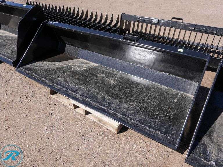 New Kit Containers Skid Steer Bucket, 90" - Roller Auctions