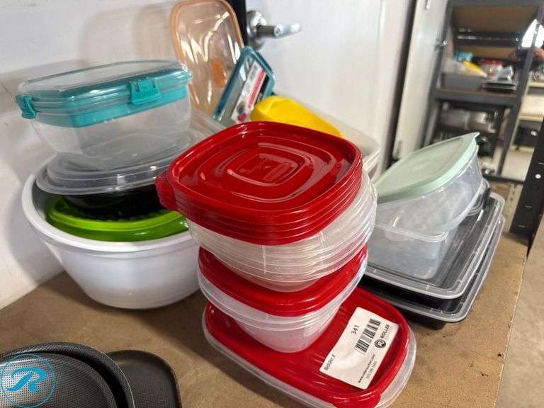 Assorted Food Storage Containers, Various Brands and Sizes - Roller ...