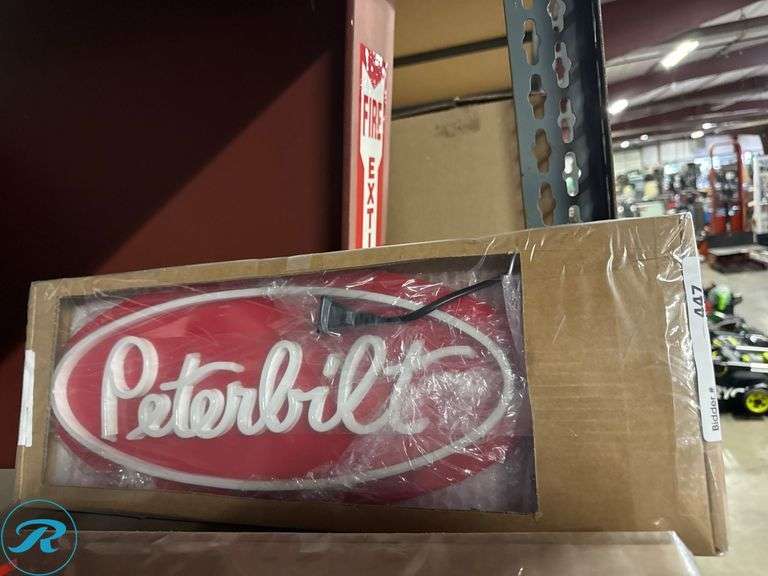 Peterbilt Oval-Lighted Sign - Roller Auctions