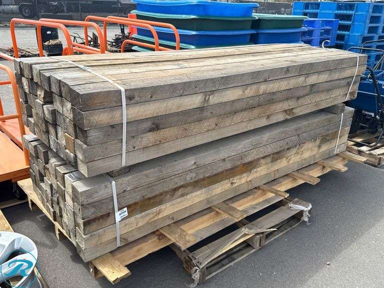 (2) Bundle of Wooden Beams, Approximately 97 in Long - Roller Auctions