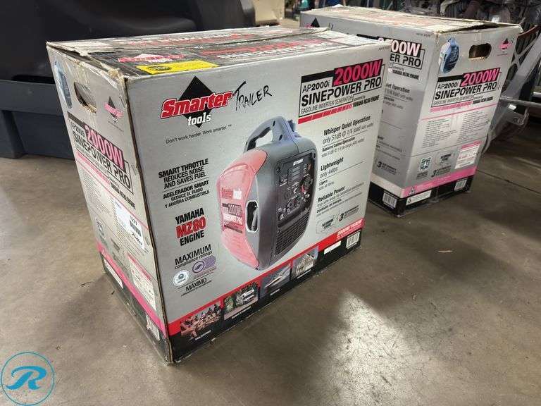 Smarter Tools AP2000i Sinepower Pro Inverter/ Generator, Gas - Roller ...