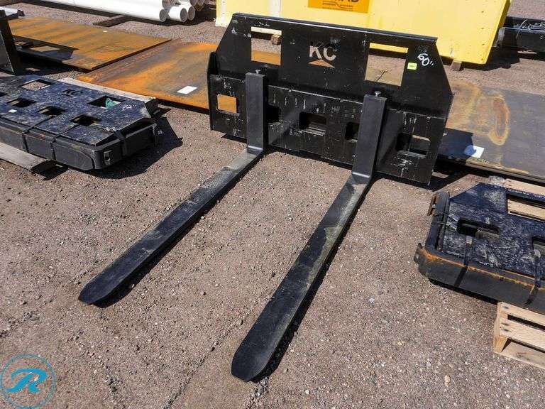 New Kit Containers Fork Attachment to Fit Skid Steer Loader, 60" Forks ...