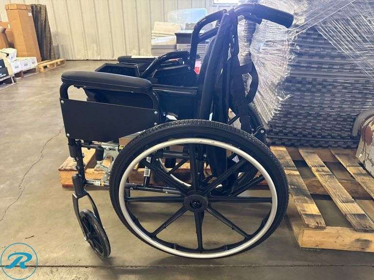 Drive Manual Wheelchair with Black Frame, Folding Design - Roller Auctions