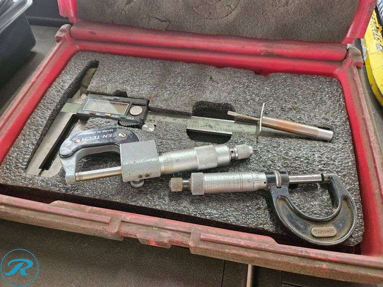 Set of Measurement Tools Including Electronic Digital Caliper, CEN-TECH ...