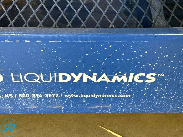 Liquid Dynamics Blue Metal Spill Containment Cart with Grid Top ...