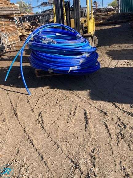 (1100 sq ft) Poly Pipe 1" CTS 250 PSI NSF Poly Pipe in Blue 1100 sq ft ...