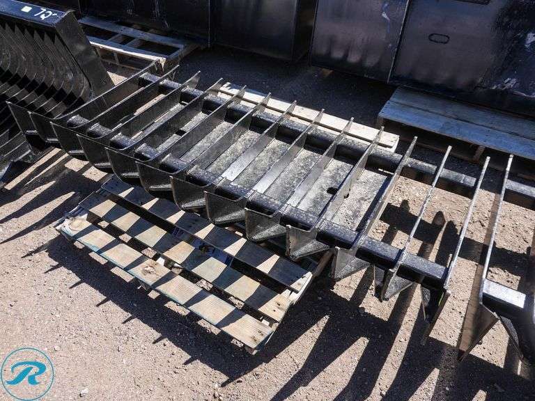 New Kit Containers Root Rake Attachment to Fit Skid Steer Loader, 70 ...