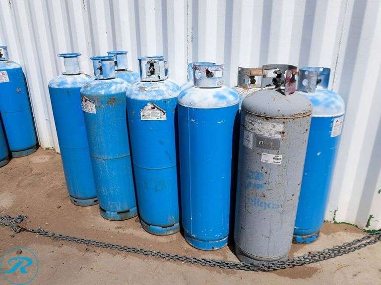 (10) 100Lb Propane Bottles, Empty - Roller Auctions