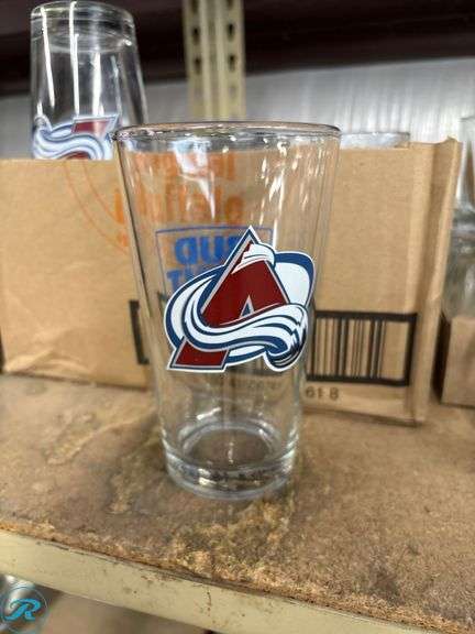 Assorted Glassware with Sports Logos and Clear Tumblers - Roller Auctions