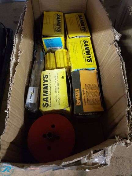Sammy’s Anchor Fasteners and Accessories in Cardboard Box - Roller Auctions