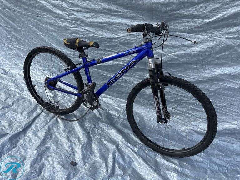 Kona Lanai Blue Front Suspension Mountain Bicycle (Broken Rear Dropout ...
