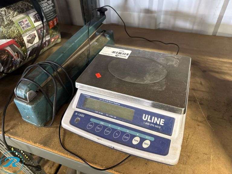 Uline H-1650 Digital Shipping Scale with Metal Heat Sealer - Roller ...