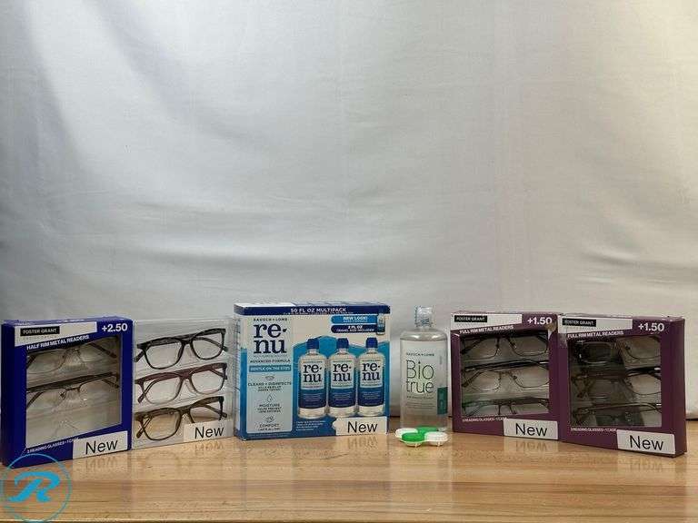 (11)Assorted Foster Grant Reading Glasses- New; (4)Assorted Bausch+Lomb ...