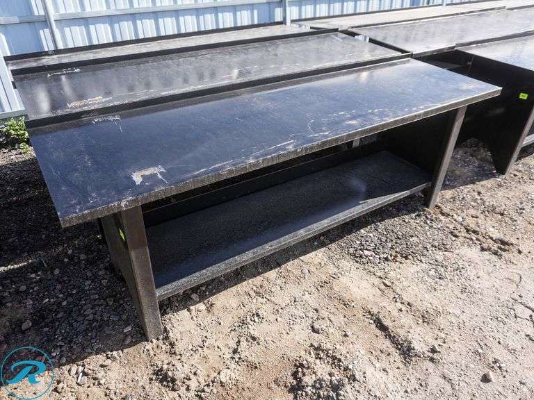 New Kit Containers Metal Work Bench, 90" x 28" - Roller Auctions