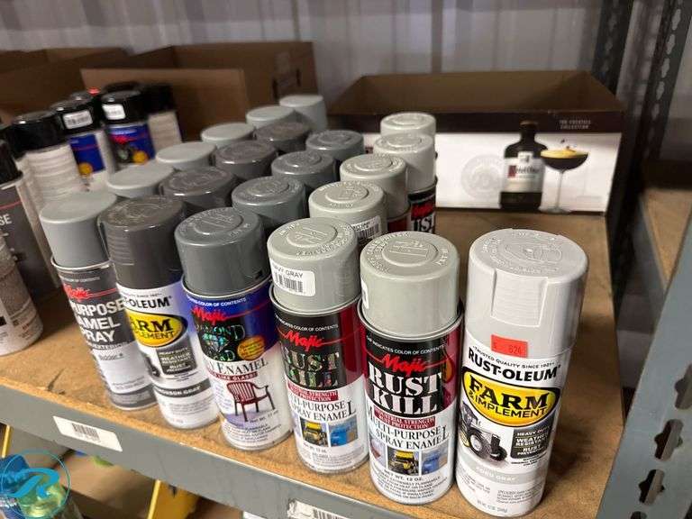 Rust-Oleum and Majic Spray Paint Cans (21 Total) - Roller Auctions