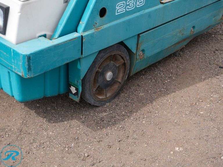 Tennant 235 Ride-On Sweeper, Propane Powered, HRS: 355, S/N: 2351541 ...