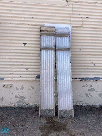 (2) Aluminum Ramps For Loading 12" w x 73" L (Total of 2 Ramps ...