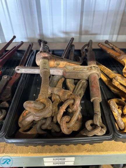Assortment of Lever Load Binders and Chain Rigging Tools - Roller Auctions
